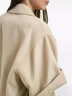 Max Mara Double-breasted Short-sleeve Coat