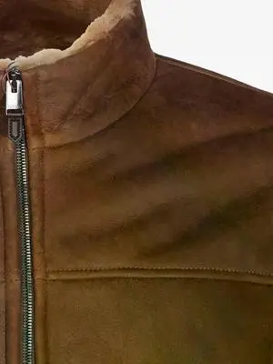 Canali Shearling-lined Leather Jacket