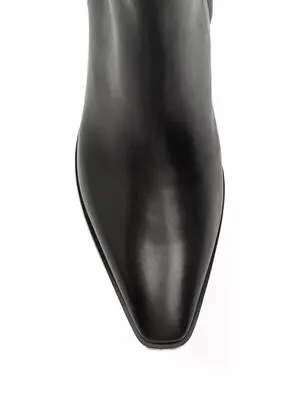 AeydĒ Pointed-toe Leather Boots - Black