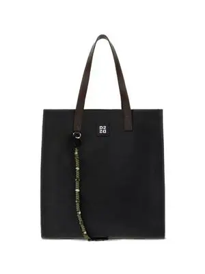 Dsquared2 Logo-patch Braided-strap Tote Bag - Black