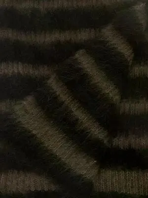 AMARANTO Striped Knitted Scarf