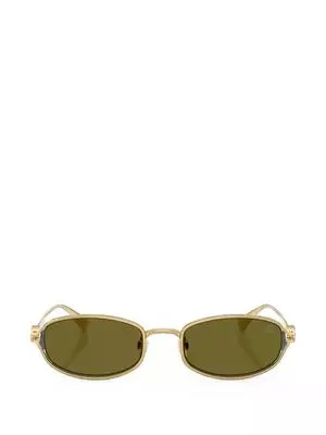 Burberry Oval-frame Sunglasses - Gold
