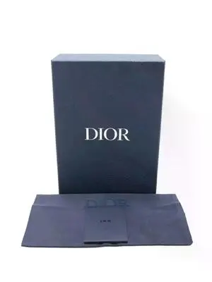 Dior 2000-2026 Mini Oblique Canvas Saddle Buckle Messenger Bag Crossbody Bag - Black