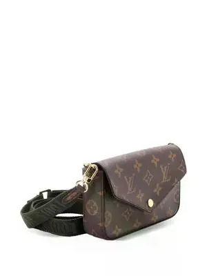 LOUIS VUITTON Felicie Strap & Go Handbag Monogram Canvas Crossbody Bag