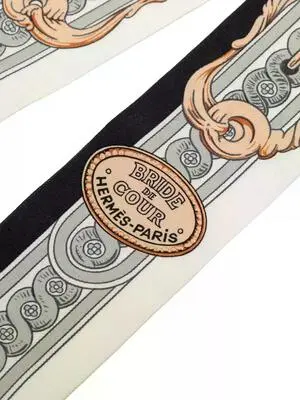 Hermès 2000-2026 Bride De Cour Silk Twilly Scarf Scarves