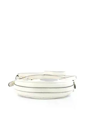 Prada Arque Half Moon Leather Small Hobo Bag - White