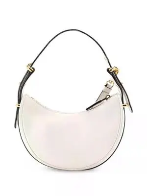 Prada Arque Half Moon Leather Small Hobo Bag - White