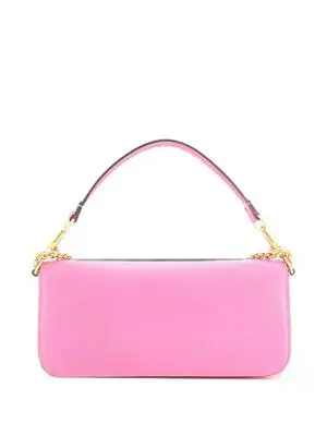 Valentino Garavani Vlogo Loco Flap Shoulder Bag Leather Medium Clutch Bag