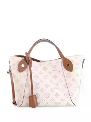 LOUIS VUITTON Hina Handbag Mahina Leather Pm Shoulder Bag - Grey