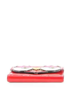 LOUIS VUITTON Victoire Wallet Limited Edition Lovely Birds Monogram Vernis Small Wallets - Red