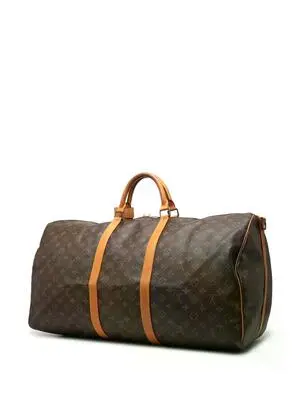 LOUIS VUITTON 1991 Monogram Keepall Bandouliere 60 Travel Bag