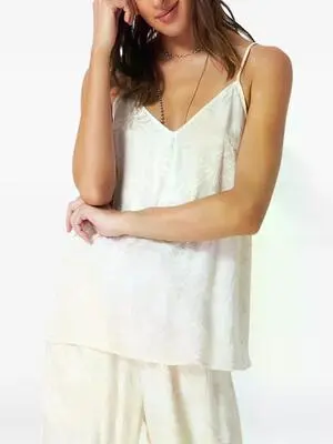 Xirena Rei Palm-jacquard Top - Neutrals