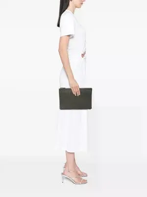 Bottega Veneta 2012-2026 Nappa Intrecciato Zip Clutch Bag - Grey