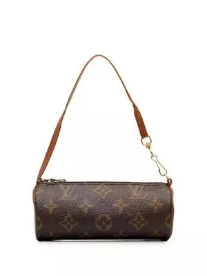 LOUIS VUITTON 2000-2026 Monogram Papillon Pochette Handbag - Brown