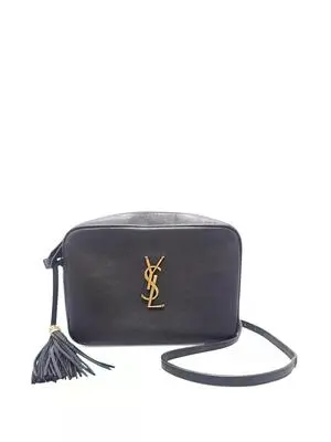 Saint Laurent 2017-2026 Lambskin Monogram Lou Camera Bag Crossbody Bag