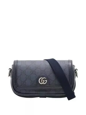 Gucci 2000-2015 Super Mini Gg Supreme Ophidia Crossbody Bag - Blue