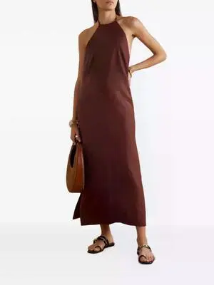 HAIGHT. Antonia Halterneck Midi Dress