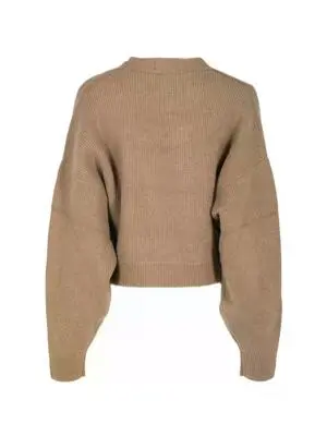 Le Kasha Derios Ribbed-knit V-neck Cardigan - Neutrals
