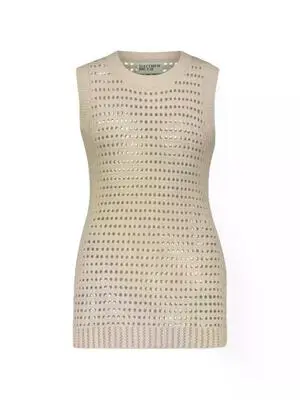 Matthew Bruch Knit Mesh Mini Dress