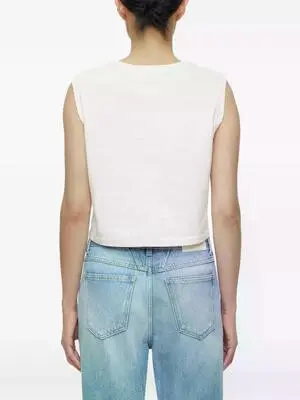 Closed Logo-embroidered Sleeveless Top