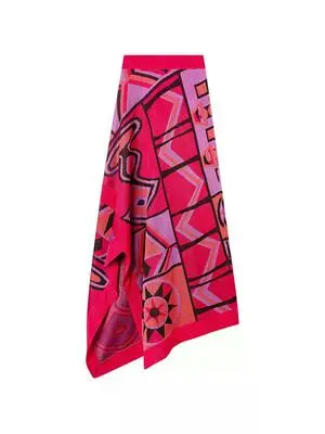 Emilio Pucci Jacquard Asymmetrical Skirt