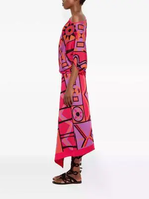 Emilio Pucci Jacquard Asymmetrical Skirt