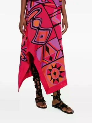 Emilio Pucci Jacquard Asymmetrical Skirt