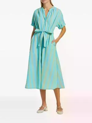 Xirena Liora Striped Cotton-poplin Dress