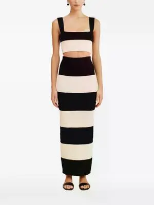 Posse Theo Striped Crop Top