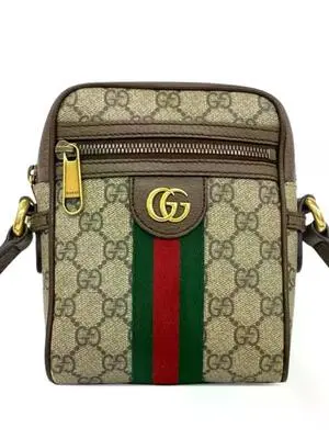 Gucci 2000-2015 Mini Gg Supreme Web Ophidia Messenger Bag Crossbody Bag - Neutrals