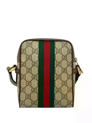 Gucci 2000-2015 Mini Gg Supreme Web Ophidia Messenger Bag Crossbody Bag - Neutrals