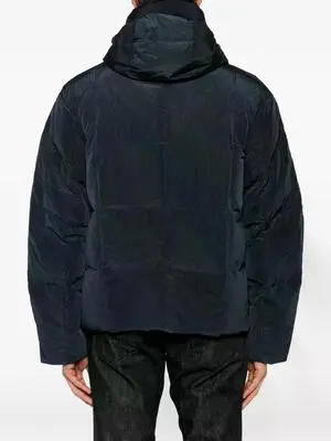 Emporio Armani Logo-plaque Hooded Jacket - Blue