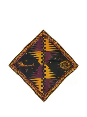 Emilio Pucci Valdimontone-print Silk Scarf