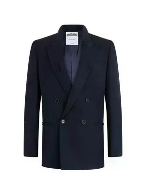 Moschino Double-breasted Blazer - Blue