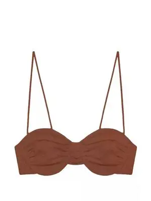 Jade Swim Mia Ruched Bikini Top