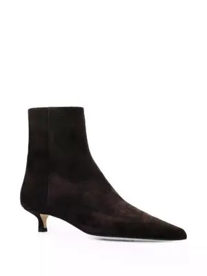 AeydĒ Sofie Calf Suede Ankle Boots - Brown