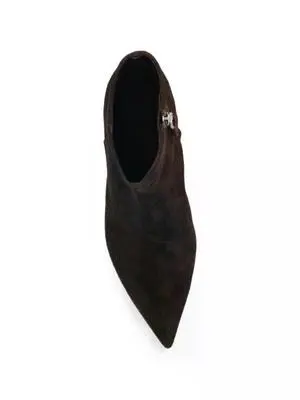 AeydĒ Sofie Calf Suede Ankle Boots - Brown