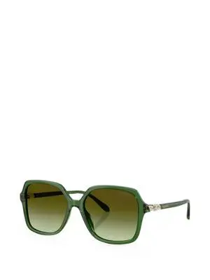 SWAROVSKI Crystal-embellished Square-frame Sunglasses - Green