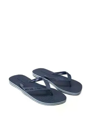 Frescobol Carioca Fabio Logo-strap Slides - Blue
