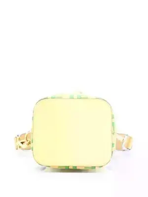 Fendi Mon Tresor Zucca Embossed Leather Mini Bucket Bag