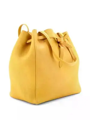Celine Phantom Tie Cabas Leather Medium Tote Bag Yellow