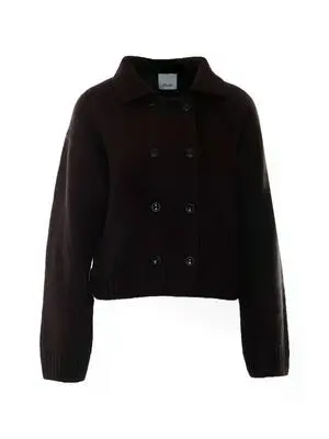 ALLUDE Double-breasted Knitted Cardigan