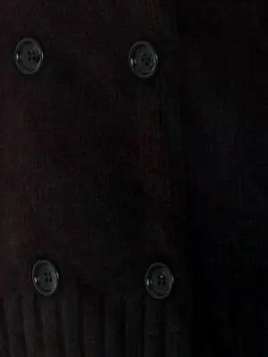 ALLUDE Double-breasted Knitted Cardigan