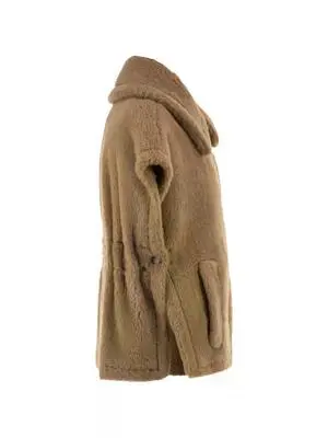 Max Mara Belted Faux-shearling Jacket