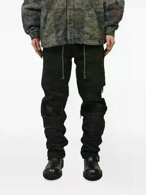 Matthew Williamson Rip-and-repair Washed Jeans