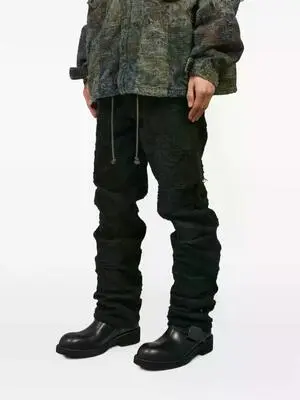 Matthew Williamson Rip-and-repair Washed Jeans