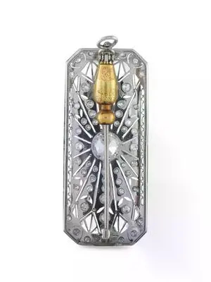 LB EXCLUSIVE Art Deco Diamond Brooch