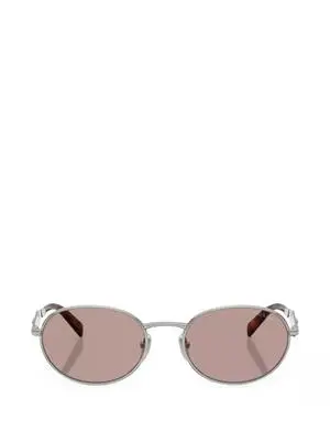 Prada Oval-frame Sunglasses - Silver