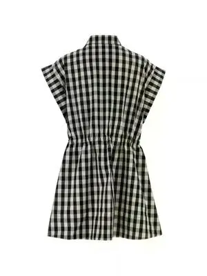 Givenchy Gingham A-line Mini Shirt Dress