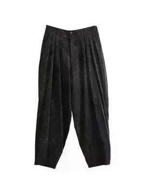 Yohji Yamamoto Pleated Corduroy Trousers